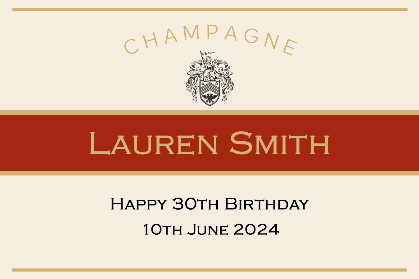 Mercier Red Label Birthday Champagne